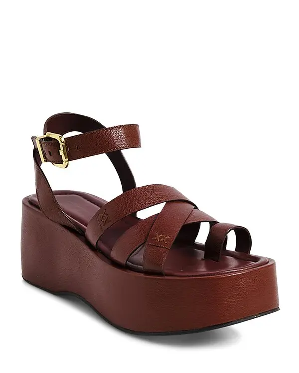 Free People Hazel Platform Sandals - Brown