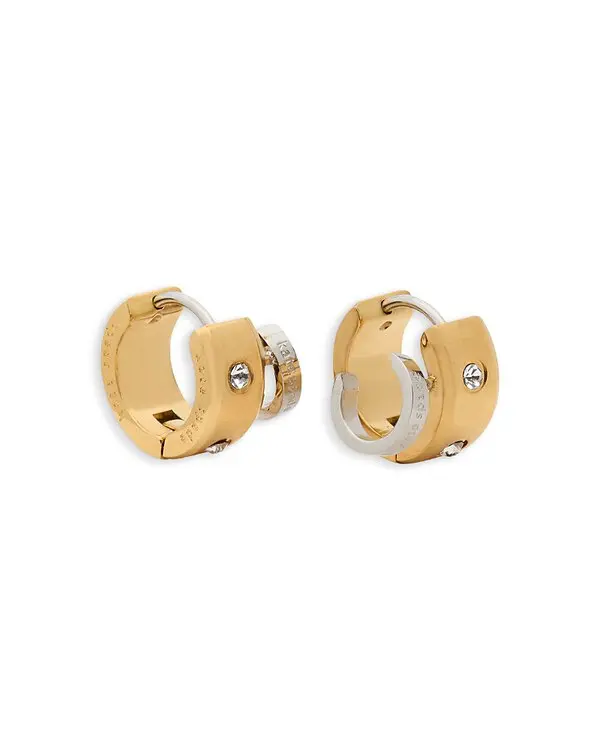 Kate Spade New York Set In Stone Double Huggie Earrings - Two Tone