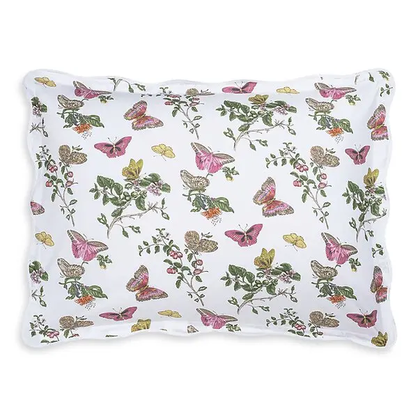 MATOUK Baudin Butterfly King Sham - Pink