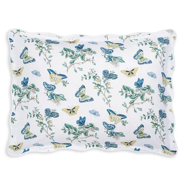 MATOUK Baudin Butterfly King Sham - Prussian Blue