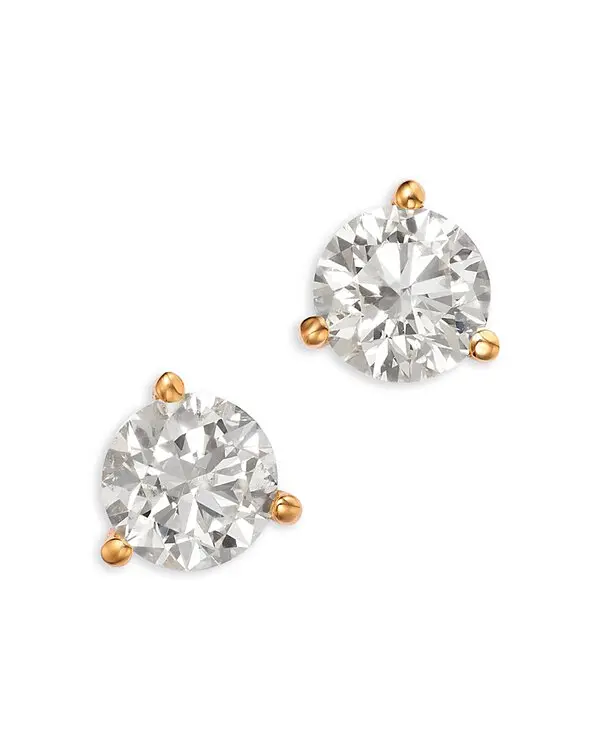 Bloomingdale'S 14k Yellow 1.5 Tcw Diamond Stud Earrings - Gold