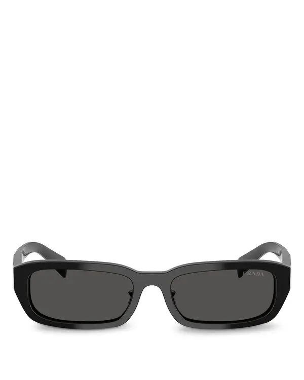 Prada Symbole Rectangle Sunglasses, 55mm