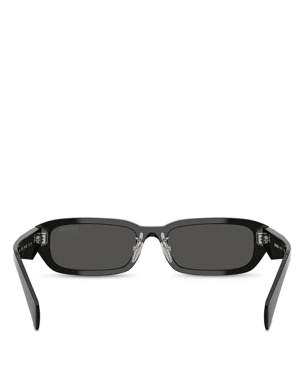 Prada Symbole Rectangle Sunglasses, 55mm