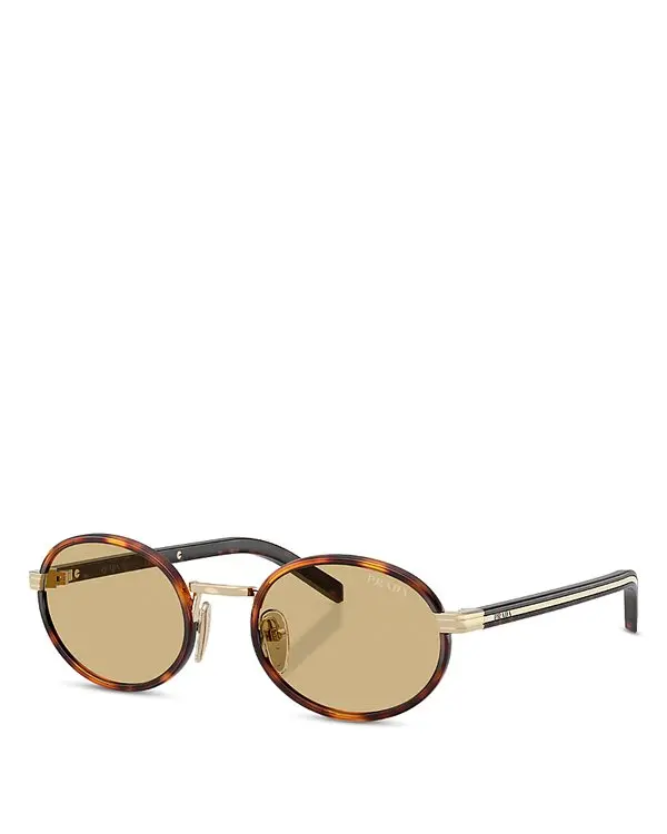 Prada Pr B56s Oval Sunglasses - Yellow