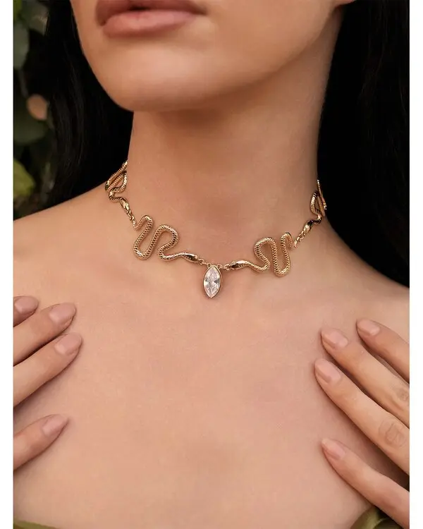 Ettika Serpentina Choker - Gold