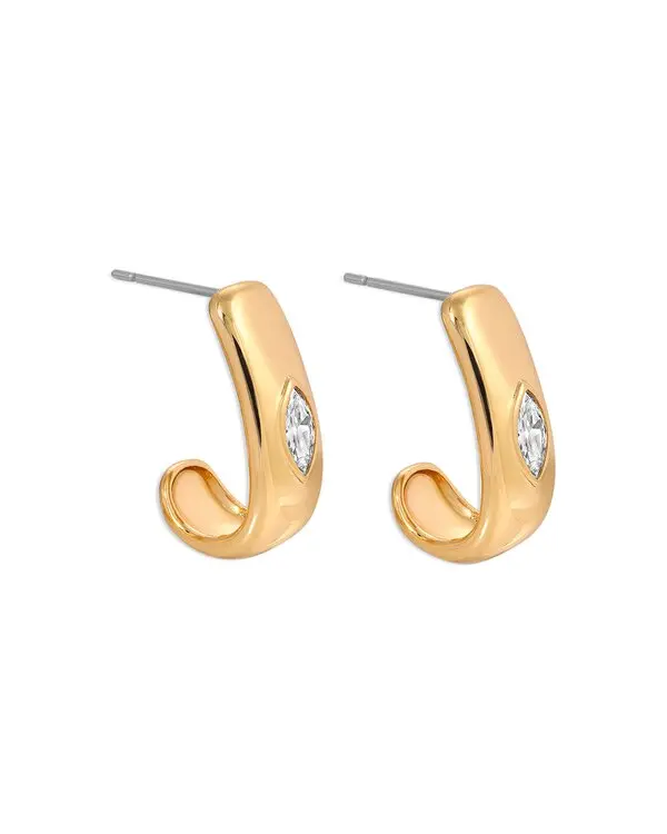 Ettika Marquise Crystal Hoop Earrings