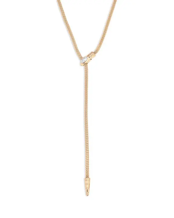 Ettika Serpentina Snake Chain Lariat Necklace In Gold Editorialist
