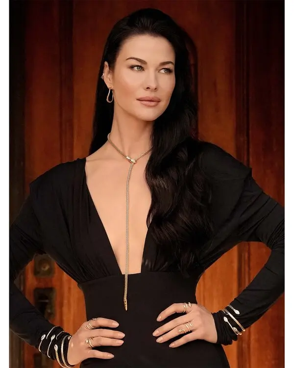 Ettika Serpentina Snake Chain Lariat Necklace