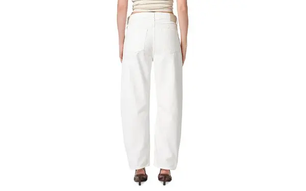 Citizens Of Humanity Miro High-rise Ankle Barrel Jeans - Soft White
