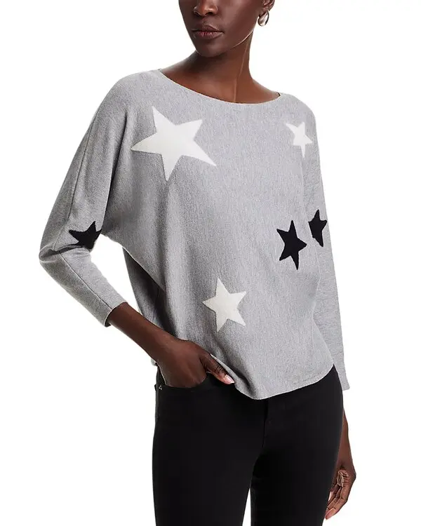 SIONI Star Dolman Sleeve Sweater