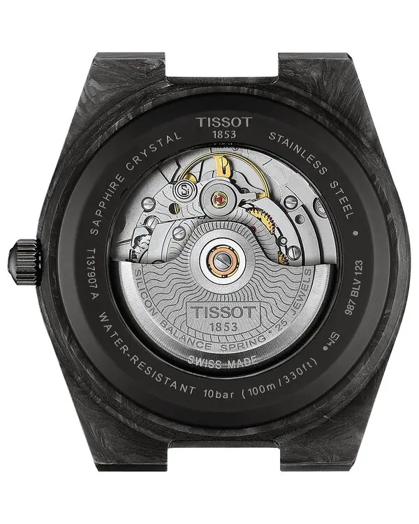 TISSOT 41mm Powermatic 80 Watch - Black/black