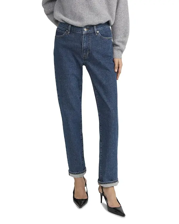 FRAME The Borrowed High-rise Ankle Jeans - Written