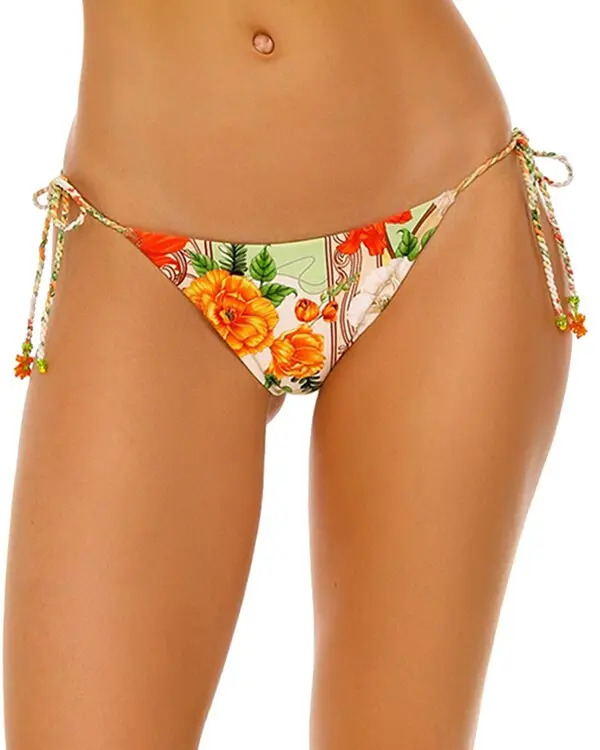 Agua Bendita Alegria Ete Tassel Tie Bikini Bottom - Multi