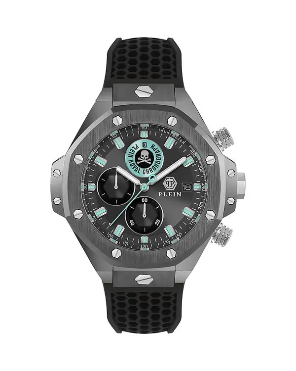 Philipp Plein Chrono Royal 46mm Strap Watch - Gunmetal