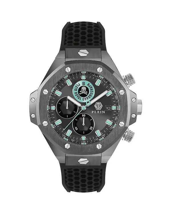 Philipp Plein Chrono Royal 46mm Strap Watch - Gunmetal