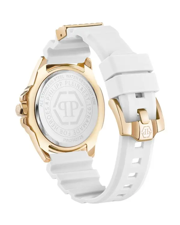 Philipp Plein Plein Majesty Watch, 38mm - White/white