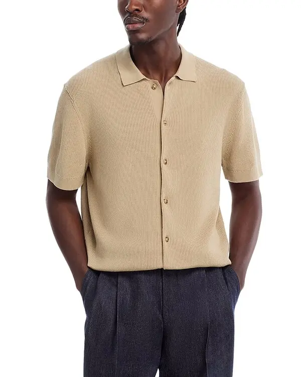 BOSS Buno Button Polo - Light Beige
