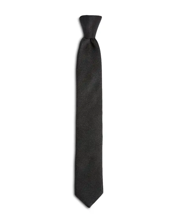 Hugo Geometric Skinny Tie - Black