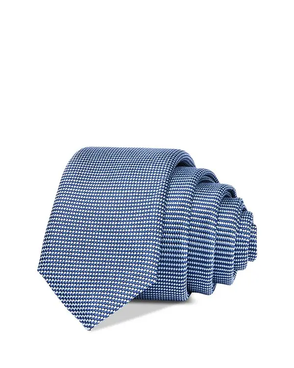 Hugo Geometric Skinny Tie - Light Pastel Blue