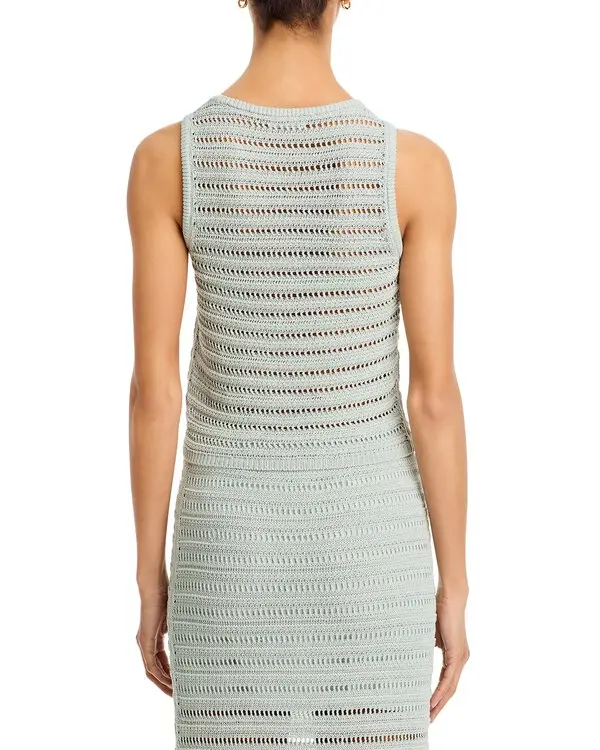 A.L.C. Kira Open Stitch Striped Tank Top