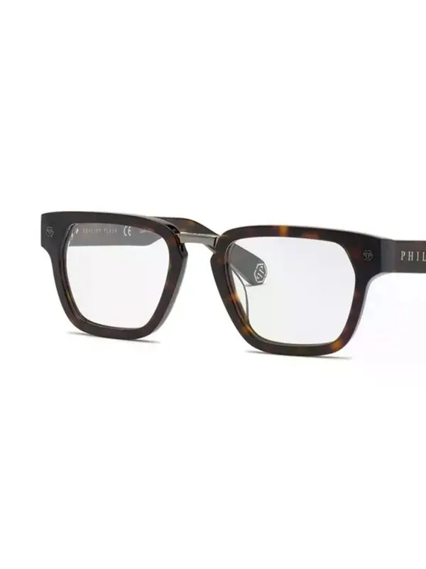 Philipp Plein Tortoiseshell-effect Rectangle-frame Glasses