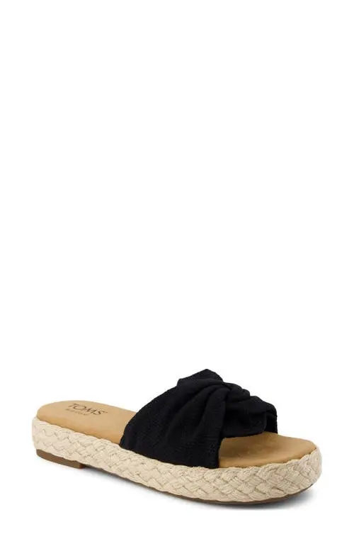 Toms Abby Platform Slide Sandal - Black