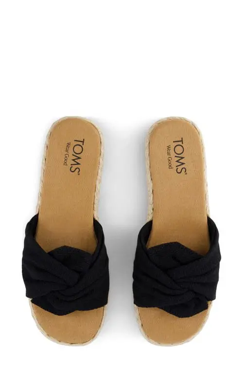 Toms Abby Platform Slide Sandal - Black