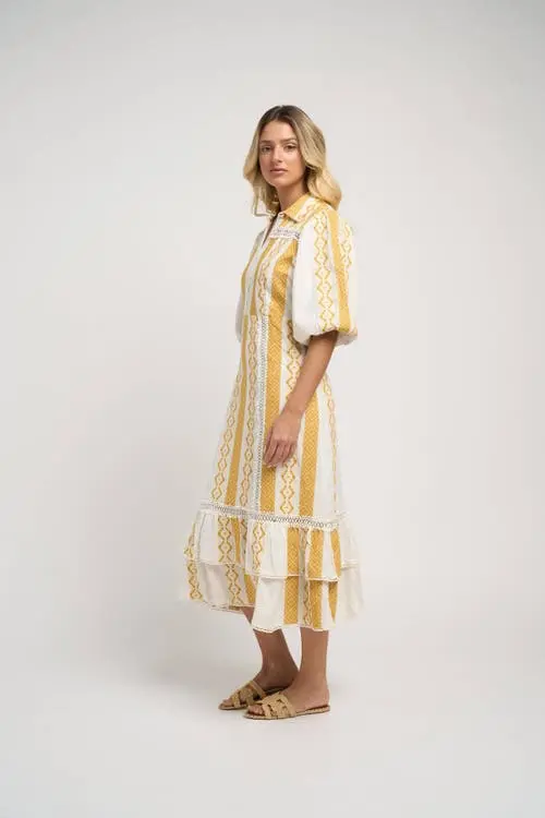 GUADALUPE DESIGN Catalina Ll Midi Dress