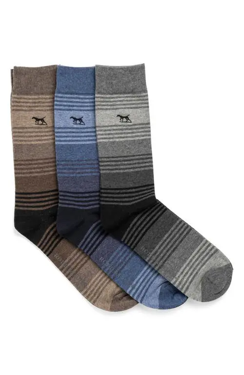 Rodd & Gunn Assorted Stratford Stripes Socks 3 Pack - Multi