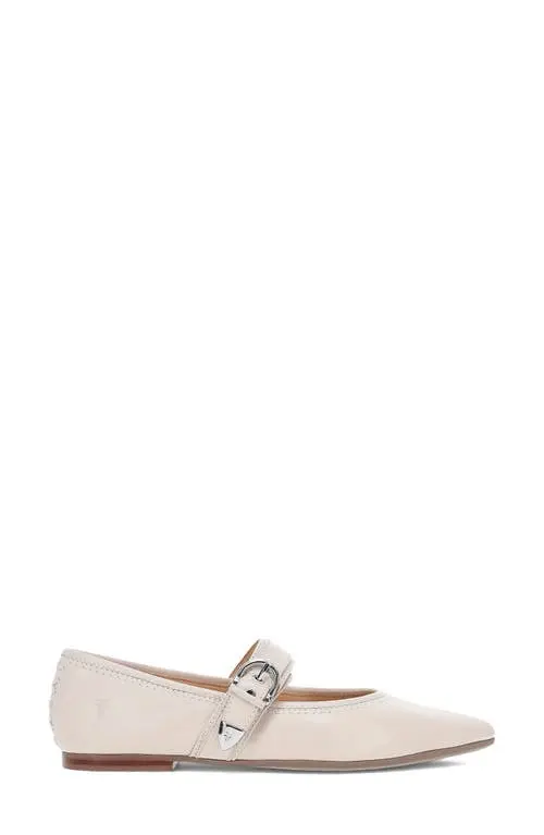 THE FRYE COMPANY Heather Pointed Toe Mary Jane Flat - Ivory