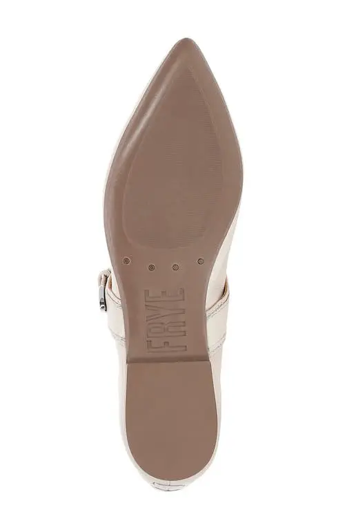 THE FRYE COMPANY Heather Pointed Toe Mary Jane Flat - Ivory