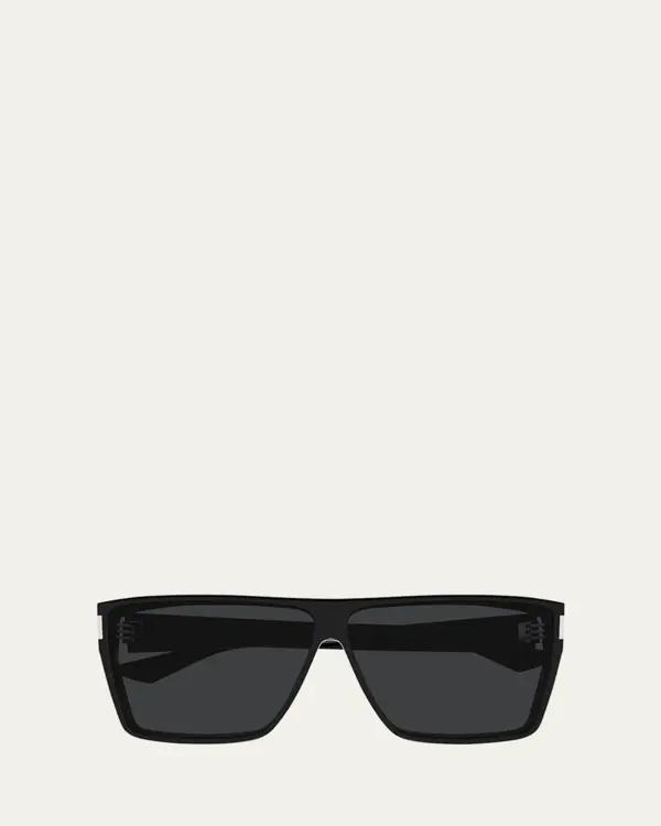 Saint Laurent Sl 756 Bio Injection Rectangle Sunglasses - Black