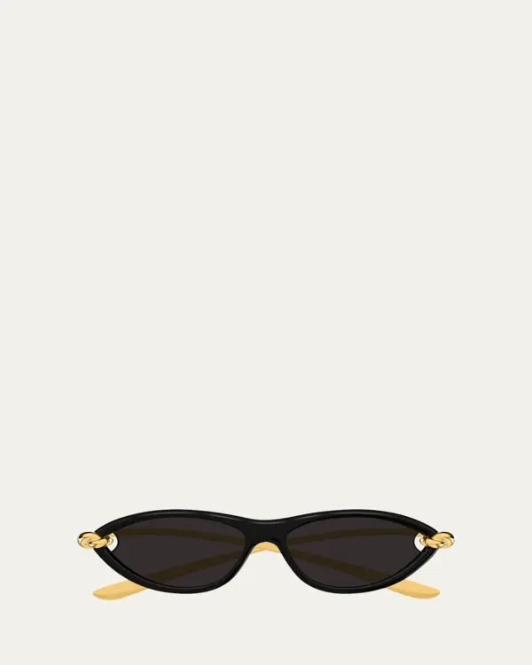 Bottega Veneta Bv1390s Cat-eye Sunglasses - Black