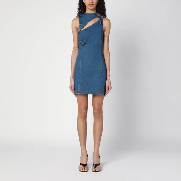 Coperni Mini Denim Dress In Blue - 28% Off | Editorialist