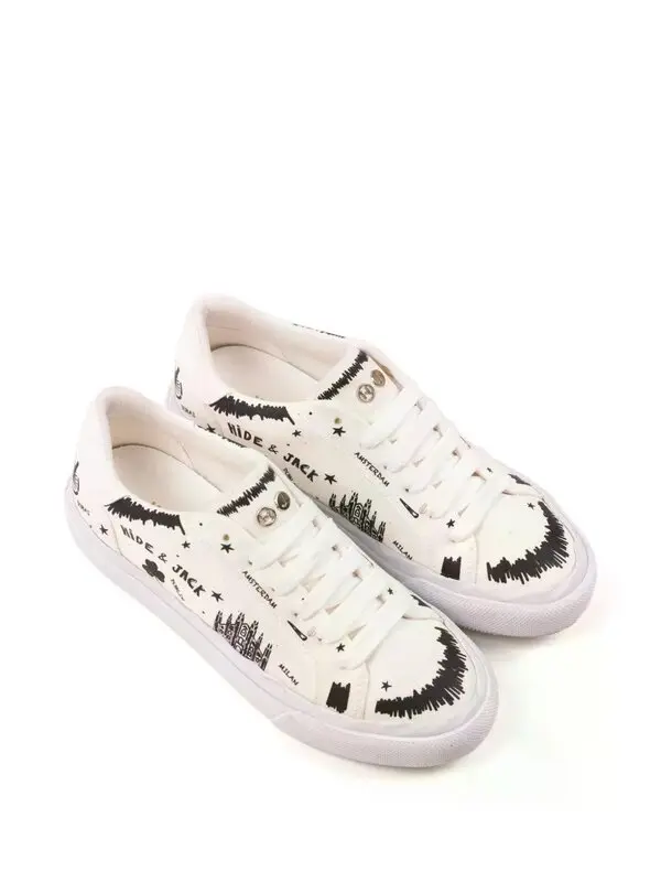 HIDE&JACK Toby Graphic Sneakers - White