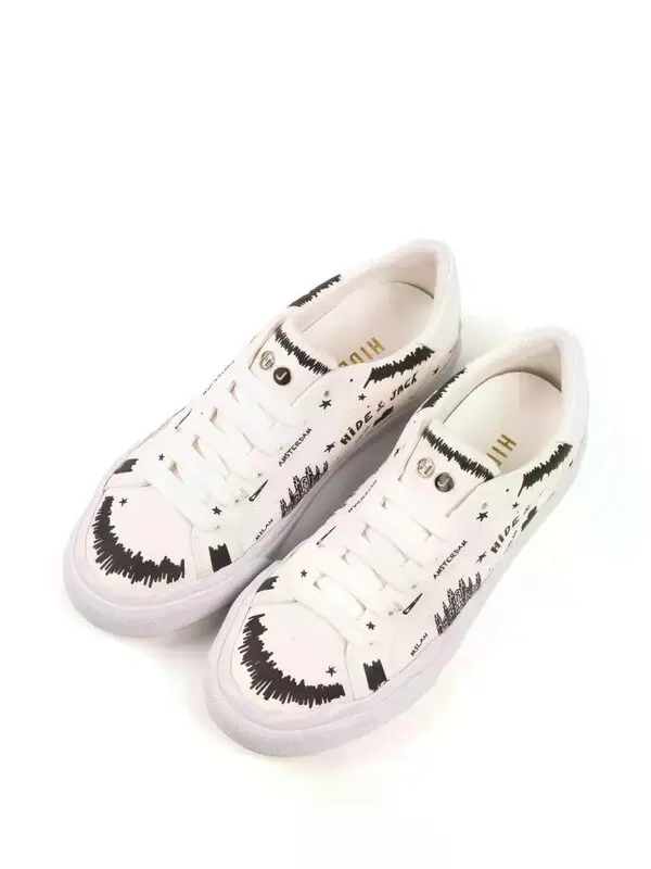 HIDE&JACK Toby Graphic Sneakers - White