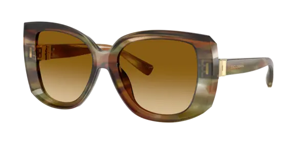 Dolce & Gabbana Full Rim Sunglasses - Light Yellow Gradient Light Brown