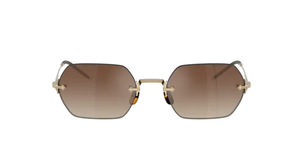 Oliver Spencer Octagon Sunglasses - Dark Brown Gradient Mirror