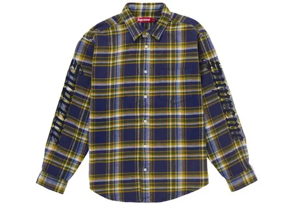 Supreme Old English Plaid Flannel Shirt