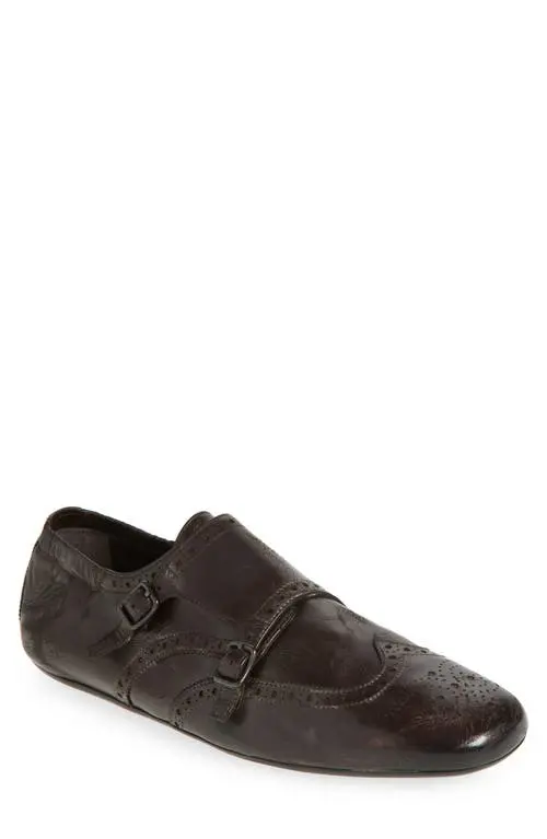 New Prada Shuffle double monk strap shoes $1,250 9.5 Black Shuffle Double Monk Strap Shoes | PRADA main image 2