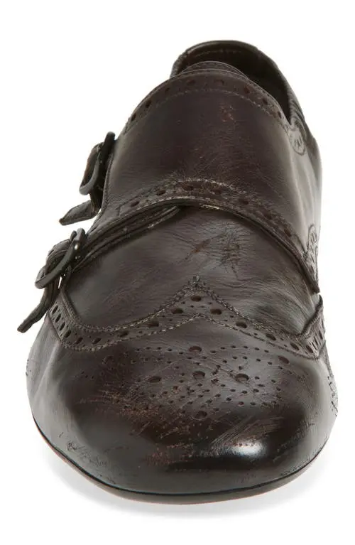 Prada Shuffle Double Monk Strap Shoe - Ebano | Editorialist display picture 2