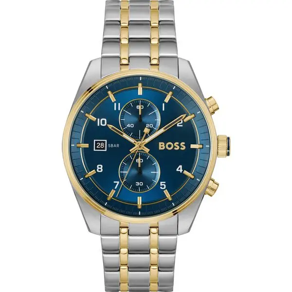 BOSS Skytraveller Chronograph Bracelet Watch - Blue