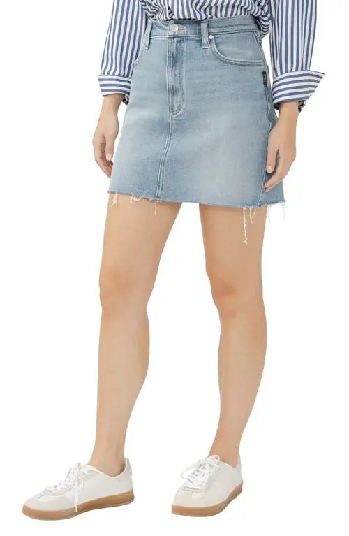SILVER JEANS CO. Cutoff Denim Miniskirt