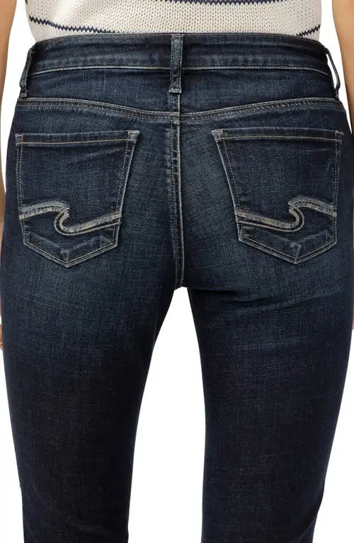 SILVER JEANS CO. Elyse Curvy Mid-rise Capri Jeans - Indigo