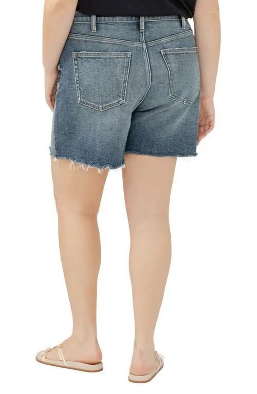 SILVER JEANS CO. High-waisted Denim Shorts - Indigo