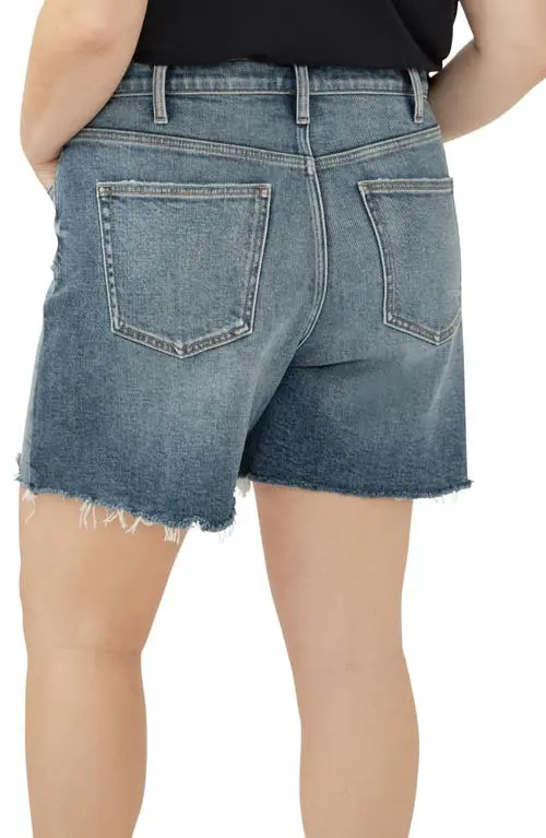 SILVER JEANS CO. High-waisted Denim Shorts - Indigo