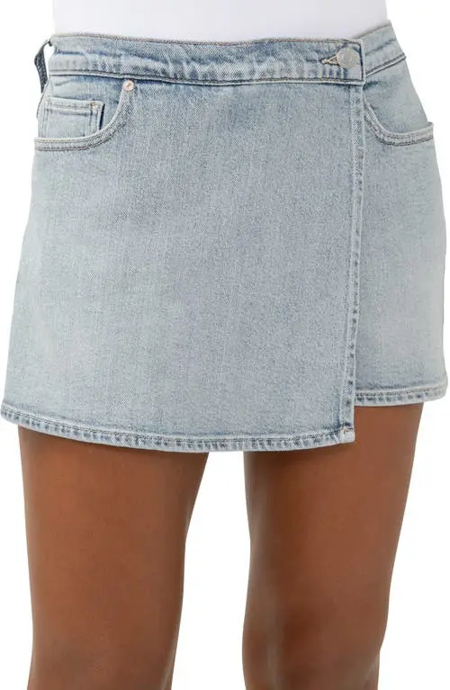 SILVER JEANS CO. Faux-wrap Denim Skort