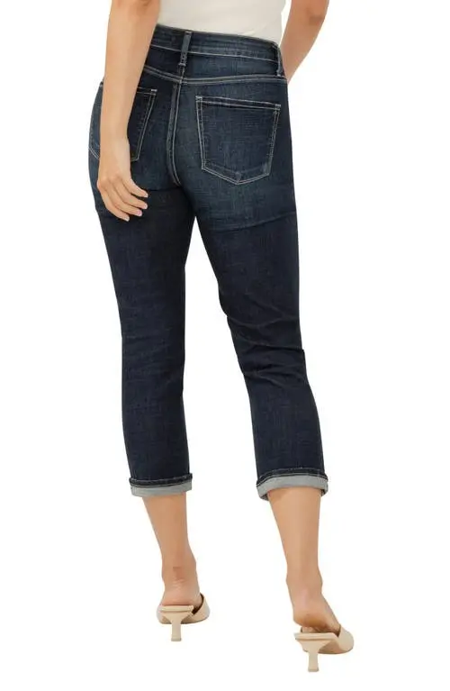 SILVER JEANS CO. Avery Curvy High-rise Capri Jeans