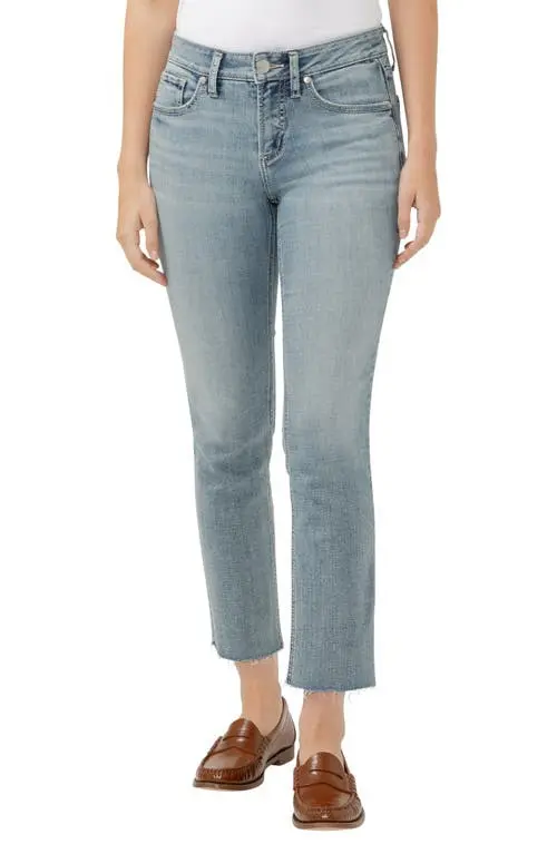 SILVER JEANS CO. Suki Curvy Mid-rise Straight Leg Jeans