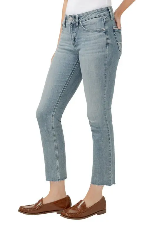 SILVER JEANS CO. Suki Curvy Mid-rise Straight Leg Jeans